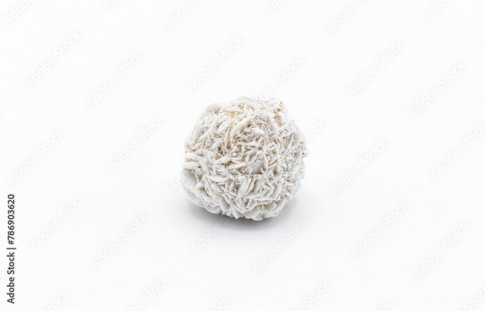 rose like formation of crystal clusters of gypsum mineral. desert rose ...