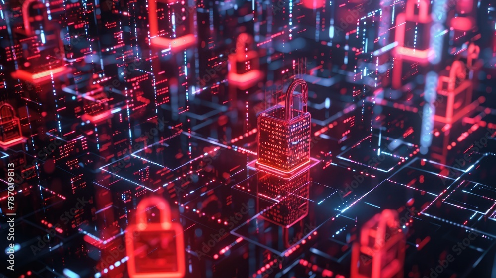 secure database encryption and data protection measures Stock Photo ...