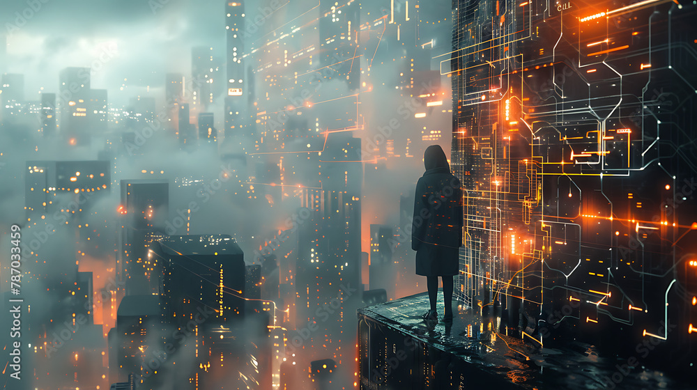 AI Takeover Concept Art, Explore the concept of AI dominance with a ...