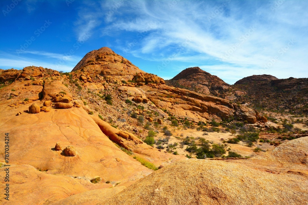 Spitzkoppe, "Matterhorn of Namibia" - a group of bald granite peaks ...