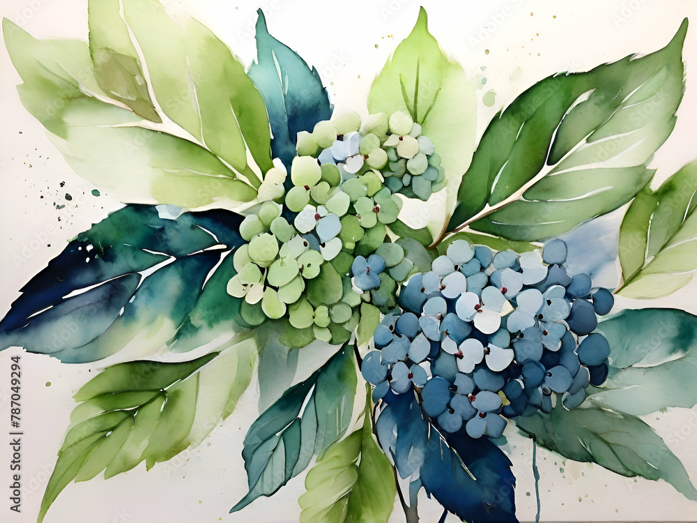 bouquet of blue flowers. Editable art template, Poster flyer editable ...
