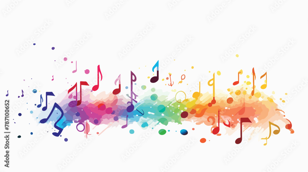 Music note melody sound clipart vector illustration f Stock Vector ...