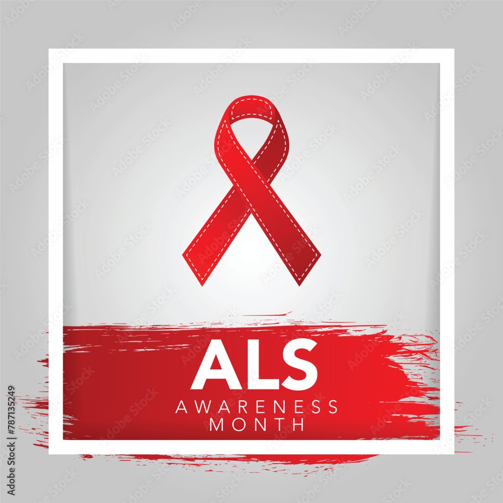 Als awareness month. Vector banner for social media, card, poster ...