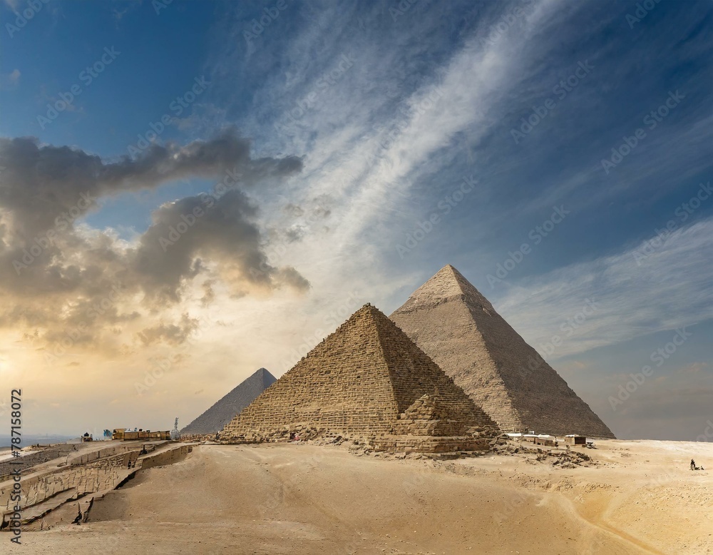 The three great pyramid of Giza pyramid, egypt, giza, cairo, ancient ...