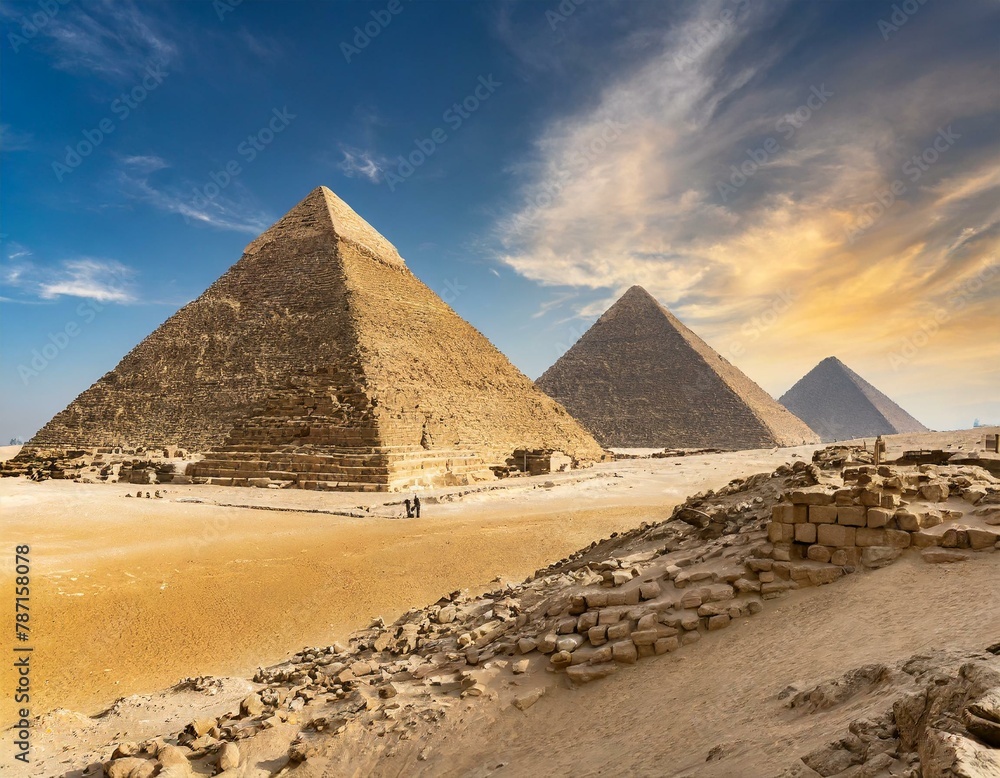 The three great pyramid of Giza pyramid, egypt, giza, cairo, ancient ...