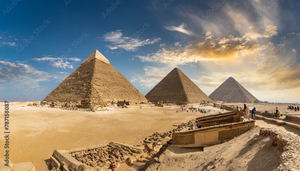 The three great pyramid of Giza pyramid, egypt, giza, cairo, ancient ...