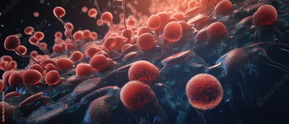 An intense 3D animation of a battle within the human hair follicles ...