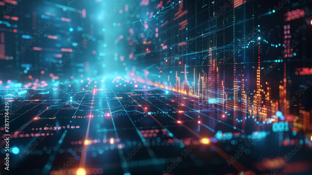 Cutting-edge 3D graph visualization of financial growth with dynamic ...