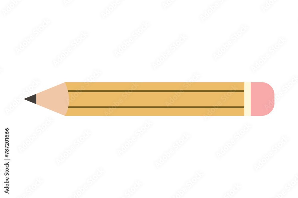 Simple pencil clip art. Isolated vector illustration for your design ...