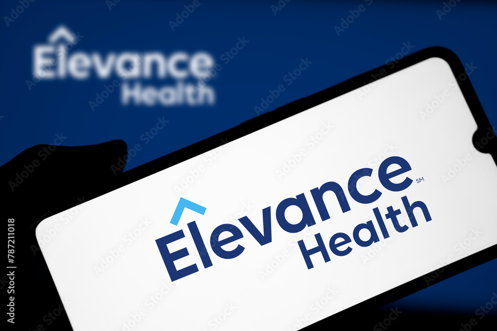 Dhaka, Bangladesh- 17 Apr 2024: Elevance Health logo is displayed on smartphone. Stock Photo ...