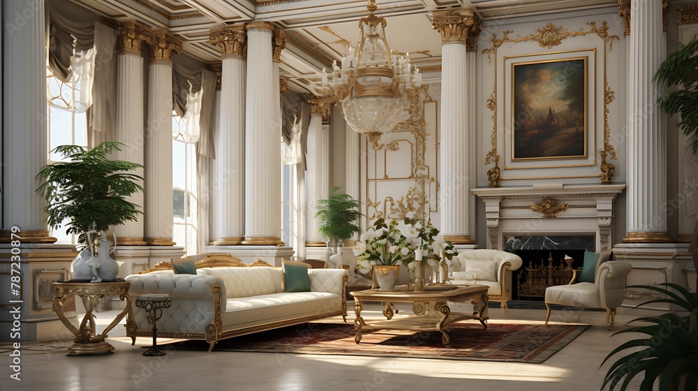 Neoclassical Drawing Room: a neoclassical-inspired drawing room with ...