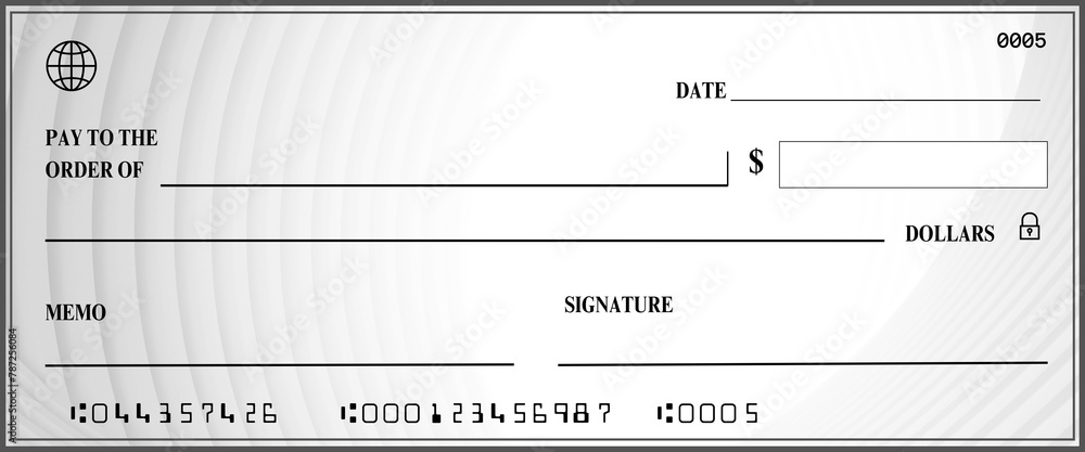blank check 30 with borders - 1 blank cheque template, empty cheque ...