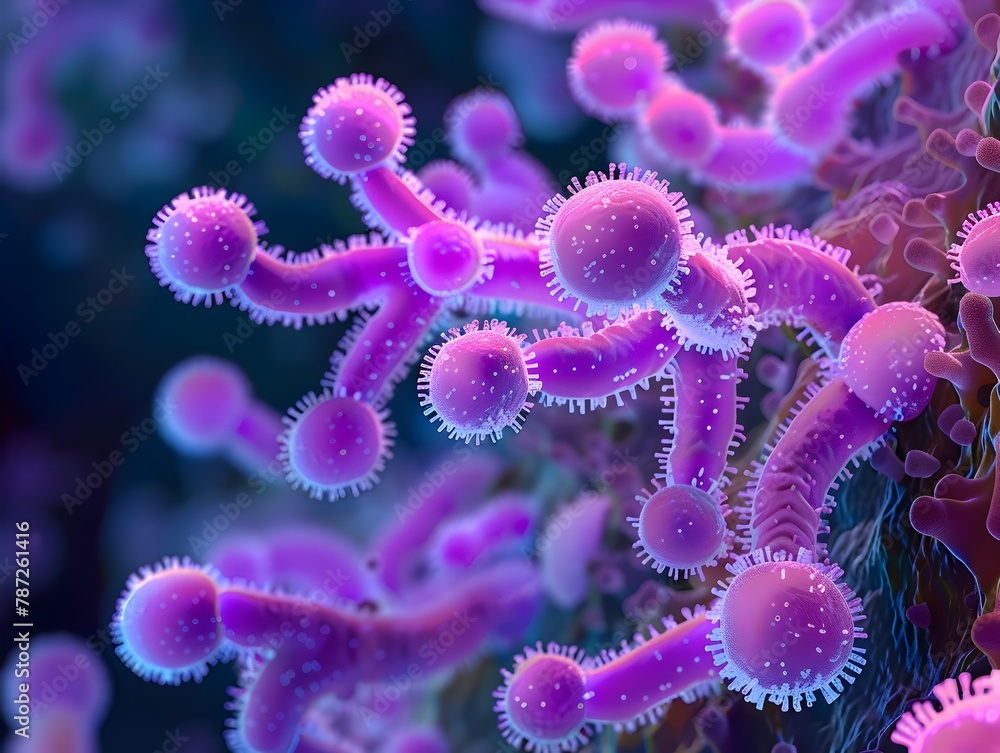 Intricate Bacterial Formations Revealed Through Microscopic ...