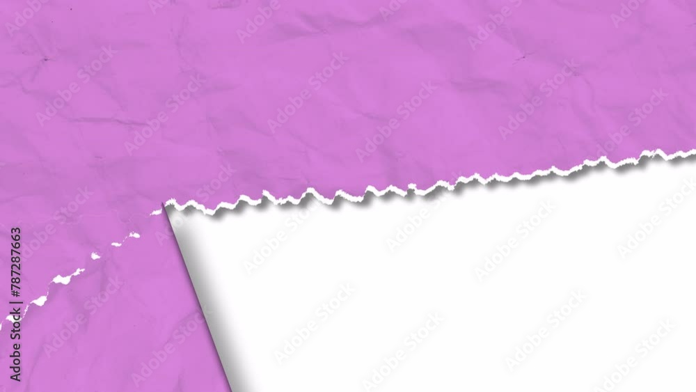 Torn Paper with Alpha Channel. Paper wrap torn transition animation ...