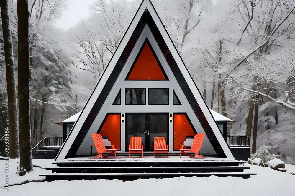 A-Frame Style House (Color Pop) - Originated in the United States in ...