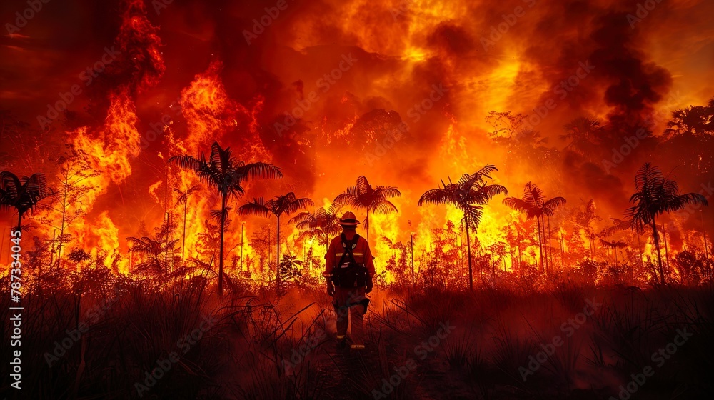 Wildfire, forest fire, bushfire, conflagration, blaze, inferno ...
