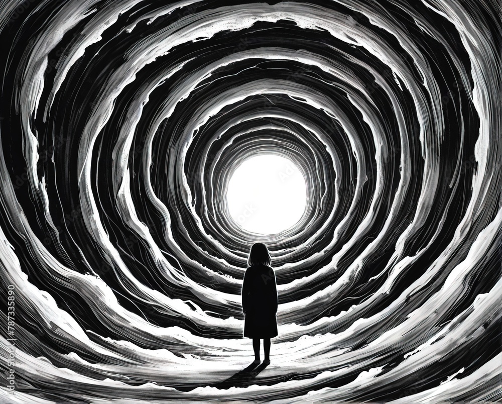 The Abyss of Anxiety: Lost in Swirling Turmoil, Mental Health Struggles ...