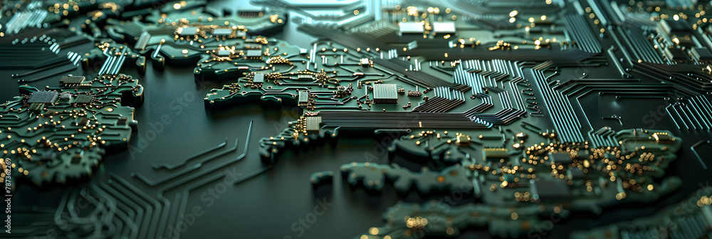 Map of the UK made of microchips background. Stock Illustration | Adobe ...