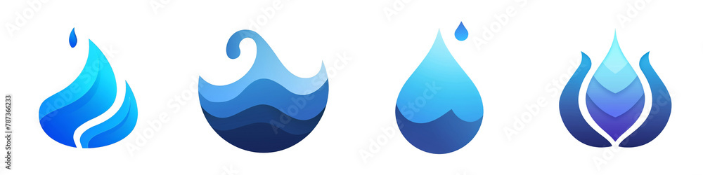 Water clipart collection, symbol, logos, icons isolated on transparent ...