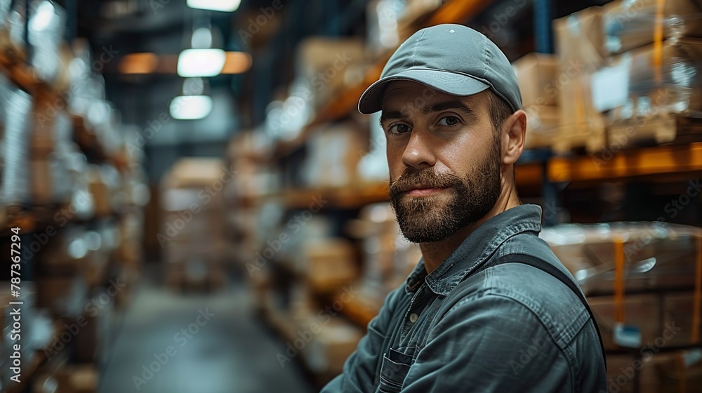 Warehouse worker, logistics, inventory, stock, shipment, receiving ...