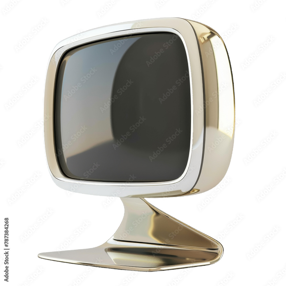 Vintage retro computer. Old isolated 90s computer screen Stock Photo ...