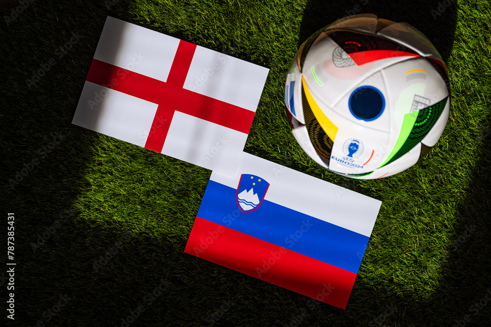 England vs Slovenia, Euro 2024 Group C football match at Cologne ...