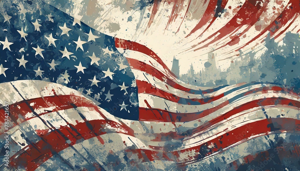 Rugged Resilience: Distressed American Flags as Symbols of Strength ...