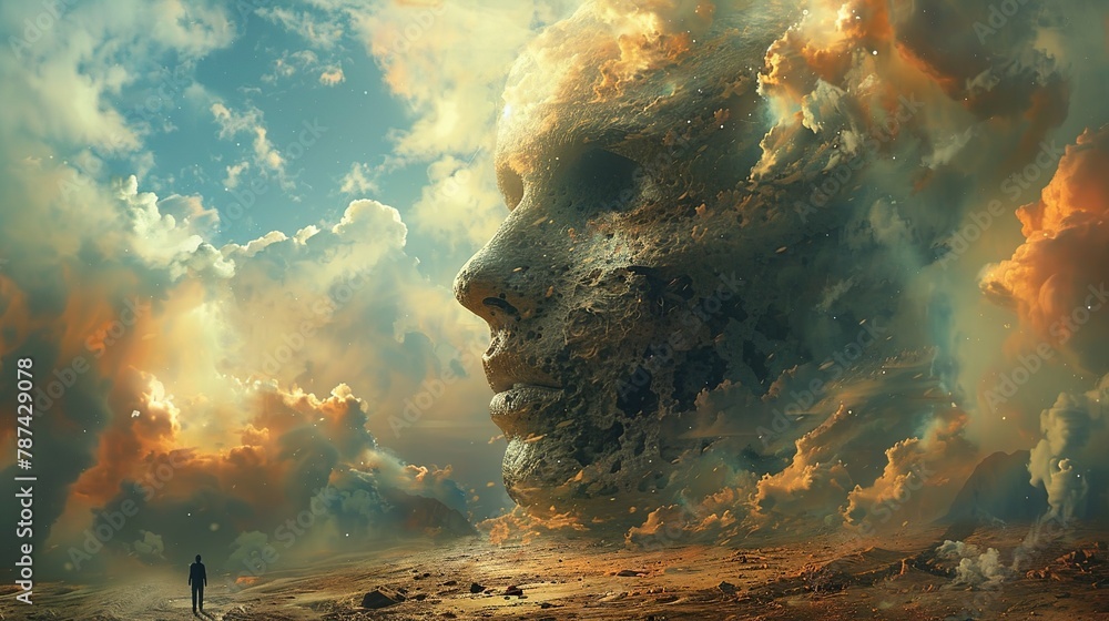 Stone, head, sculpture, statue, rock, art, ancient, monument, carving ...