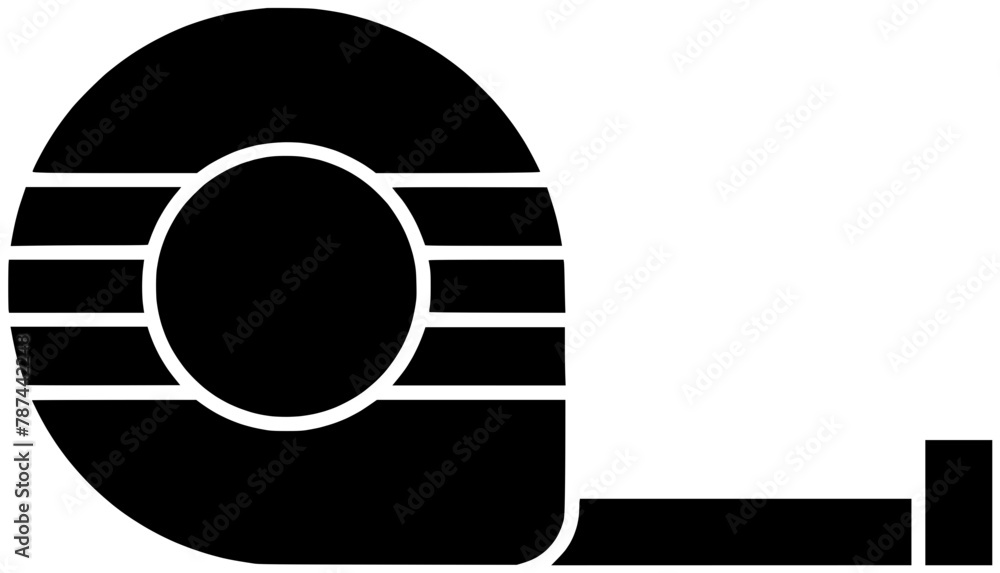 construction illustration tape silhouette tool logo equipment icon ...