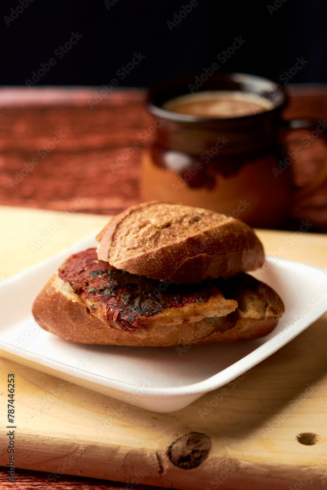Tamale cake, also known as guajolota, is a tamale placed inside a cake ...