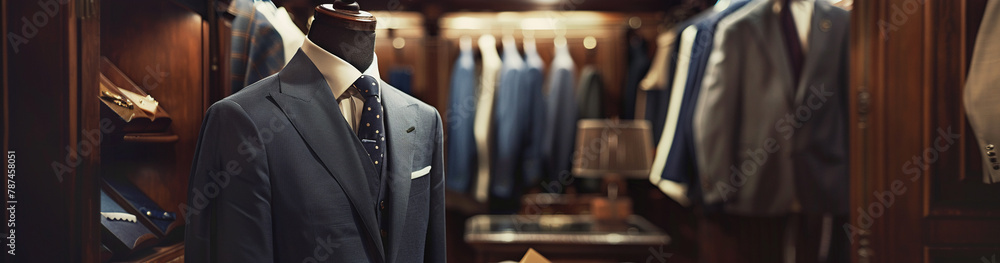 The art of tailoring captured in a scene of elegance, where ...