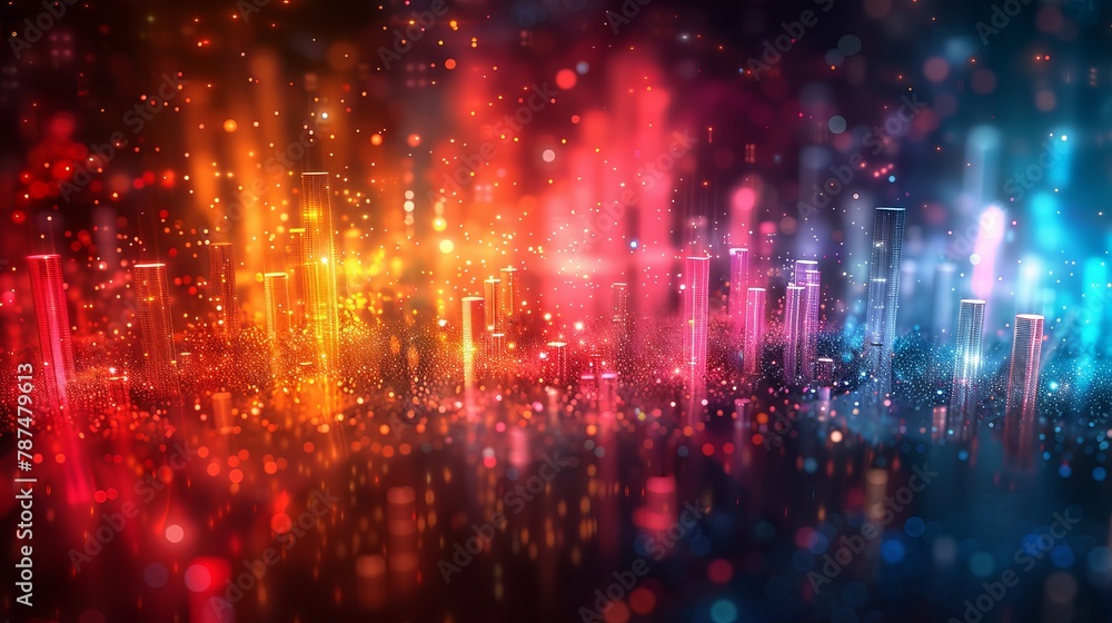 beautiful colorful artificial intelligence wallpaper background Stock ...