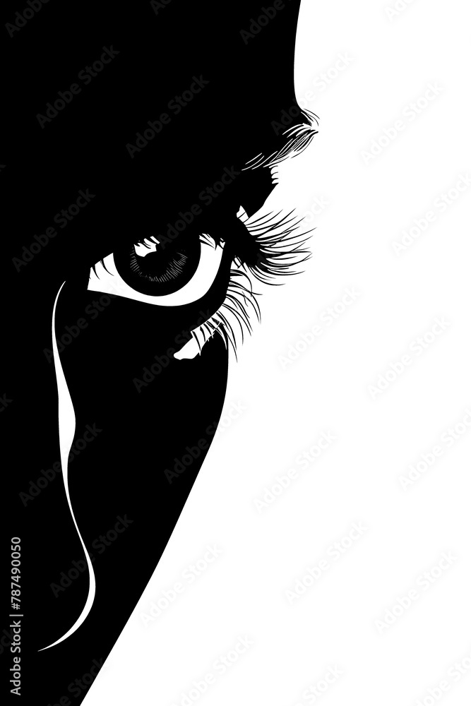PNG An eyes silhouette clip art drawing sketch adult. Stock ...