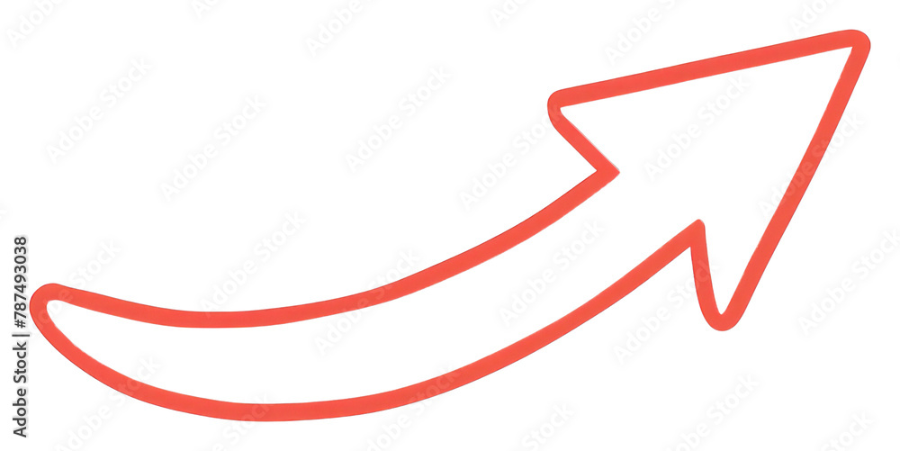 PNG Red curve arrow cartoon drawing symbol. Stock Illustration | Adobe ...