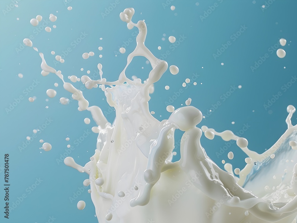 This high-speed photo captures the explosive beauty of a milk splash ...