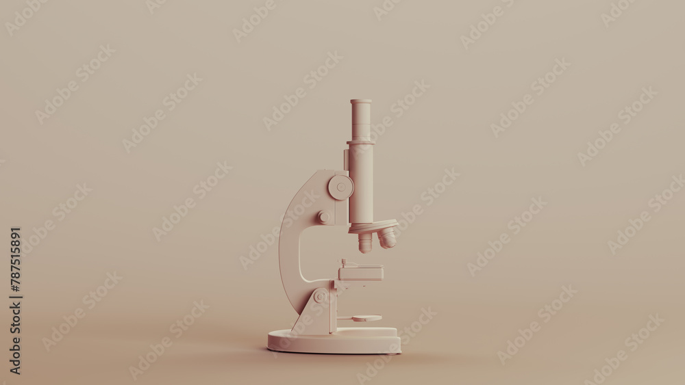 Microscope science laboratory equipment research neutral backgrounds ...
