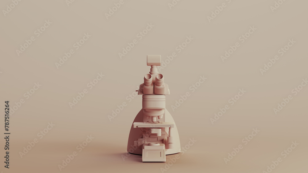 Microscope science laboratory equipment research neutral backgrounds ...