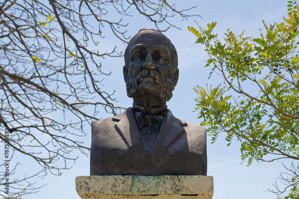 Miami, Florida - April 2, 2024: Cuban scientist Carlos J. Finlay ...