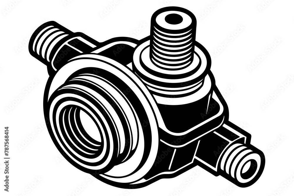 oil pressure sensor vector silhouette illustration Stock Vector | Adobe ...