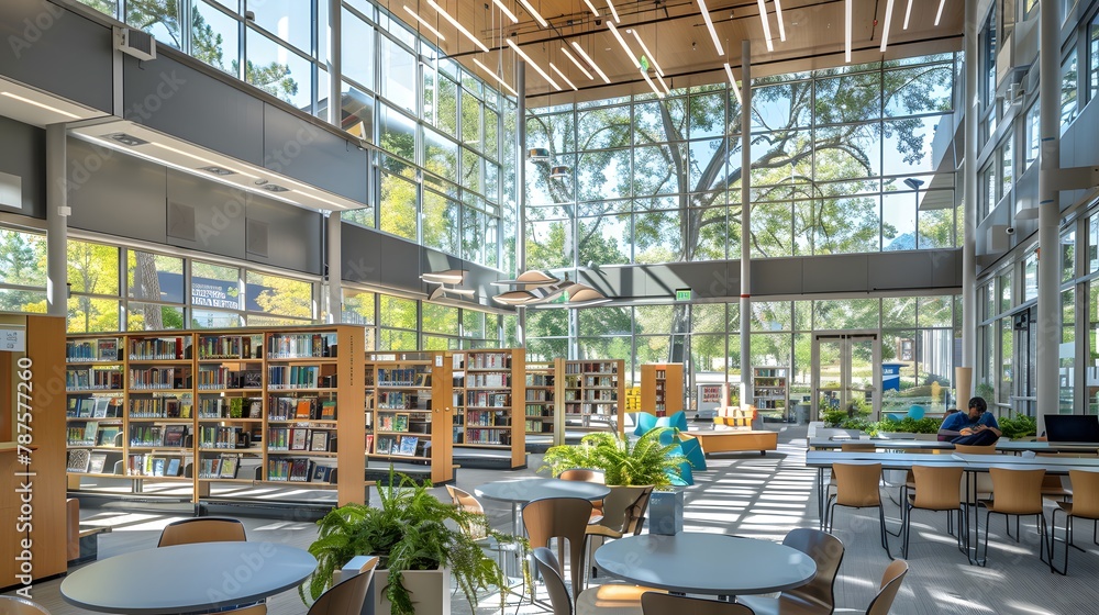 Sustainable design in a new library, with emphasis on natural lighting ...