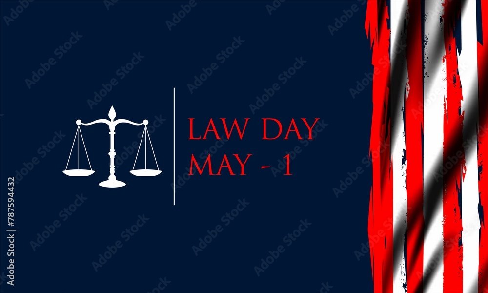 Law Day in the United States of America is celebrated on May 1 , vektor ...