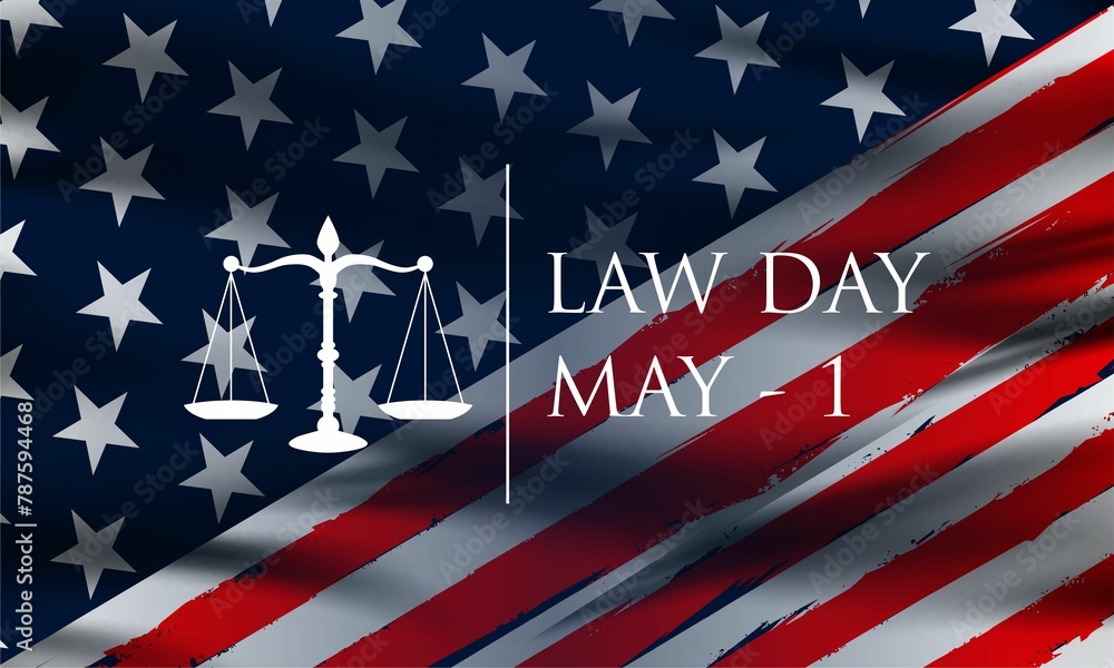 Law Day in the United States of America is celebrated on May 1 , vektor ...