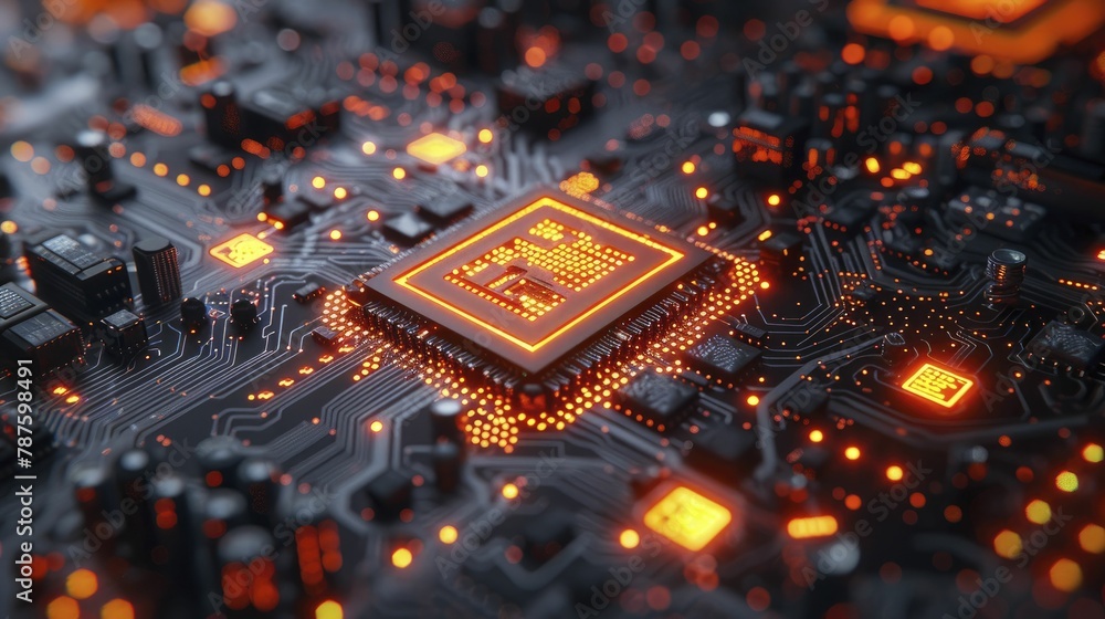 Exploring the mesmerizing world within a nano chip, where circuits glow ...
