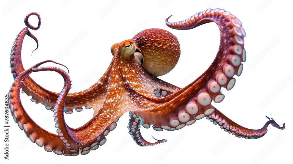 PNG Underwater photo of full body of octopus animal marine invertebrate ...