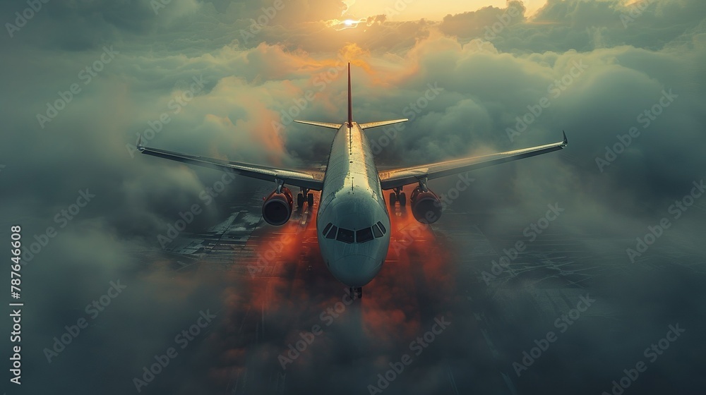 Airplane, aircraft, jet, plane, airliner, aviation, flight, cockpit ...