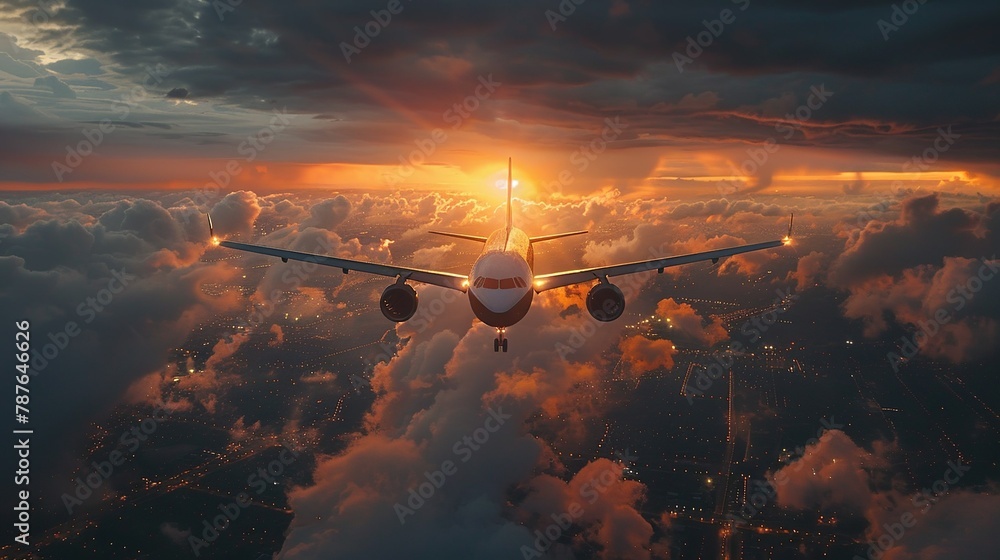 Airplane, aircraft, jet, plane, airliner, aviation, flight, cockpit ...