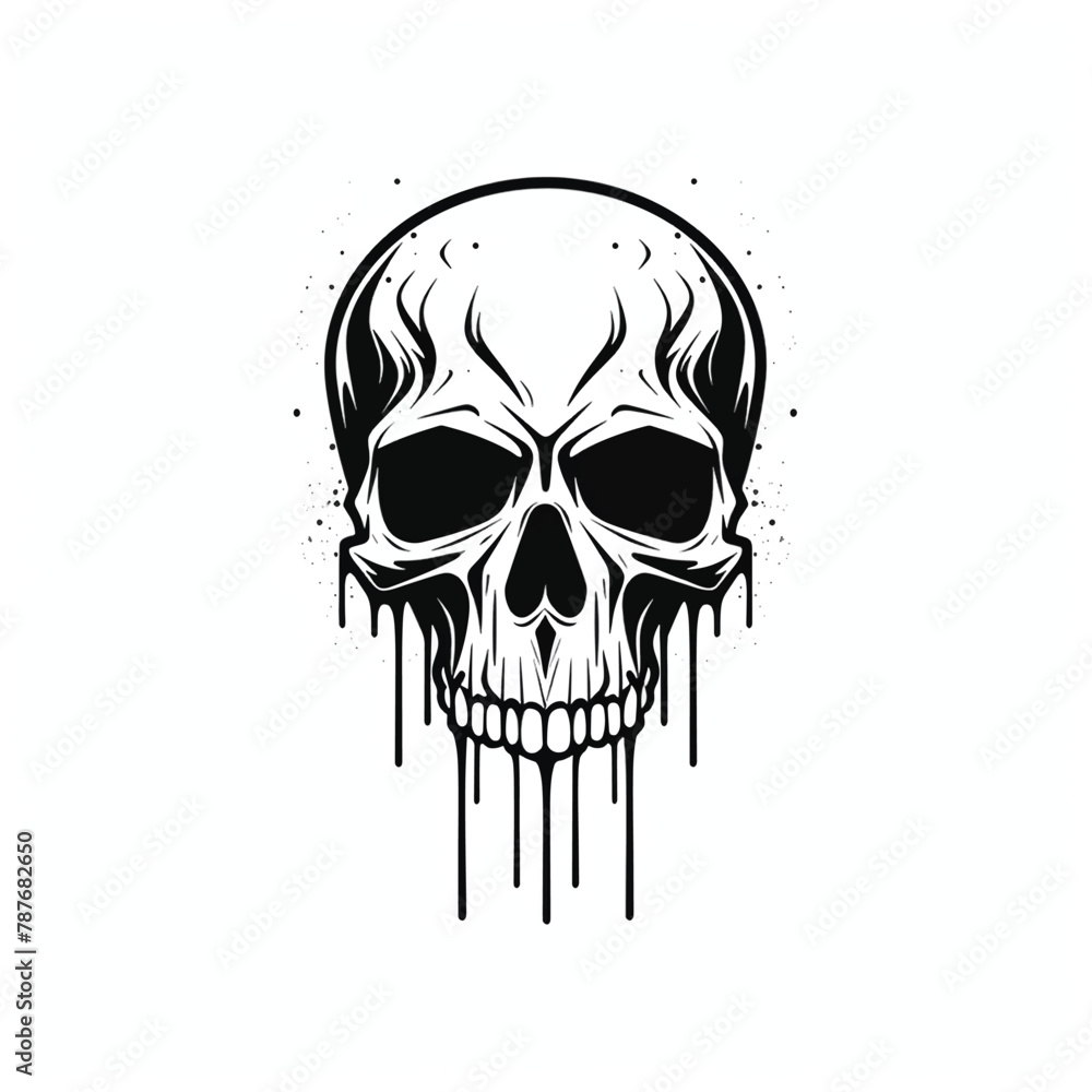 Bulldog skull skull fishing logo sun hand drawn ram skull logo skull ...