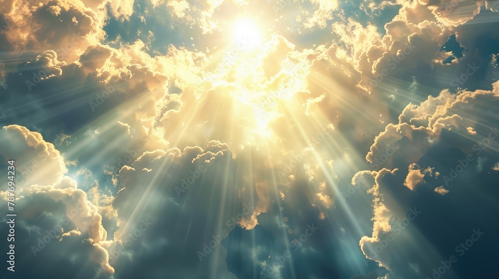 God light in heaven symbolizing divine presence, truth, spiritual ...