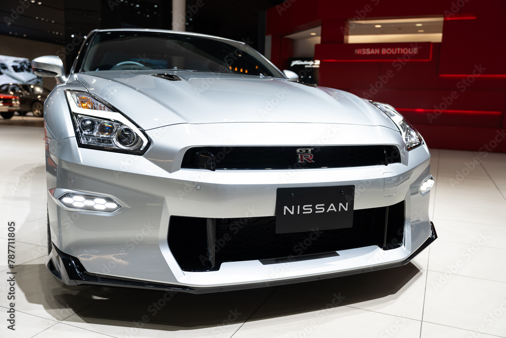Nissan GT-R premium edition display at the Nissan Global Headquarters ...