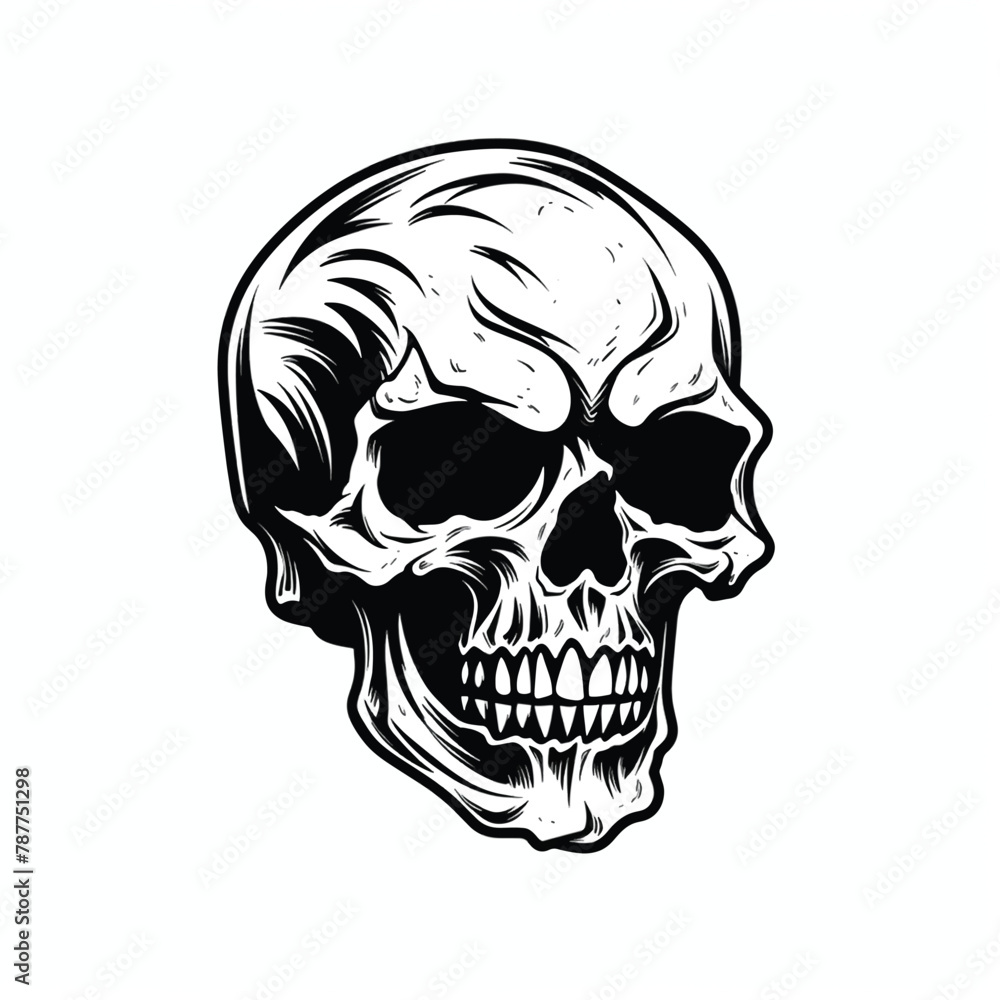 Javelina skull sign capybara skull neon skeleton skeleton logo design ...